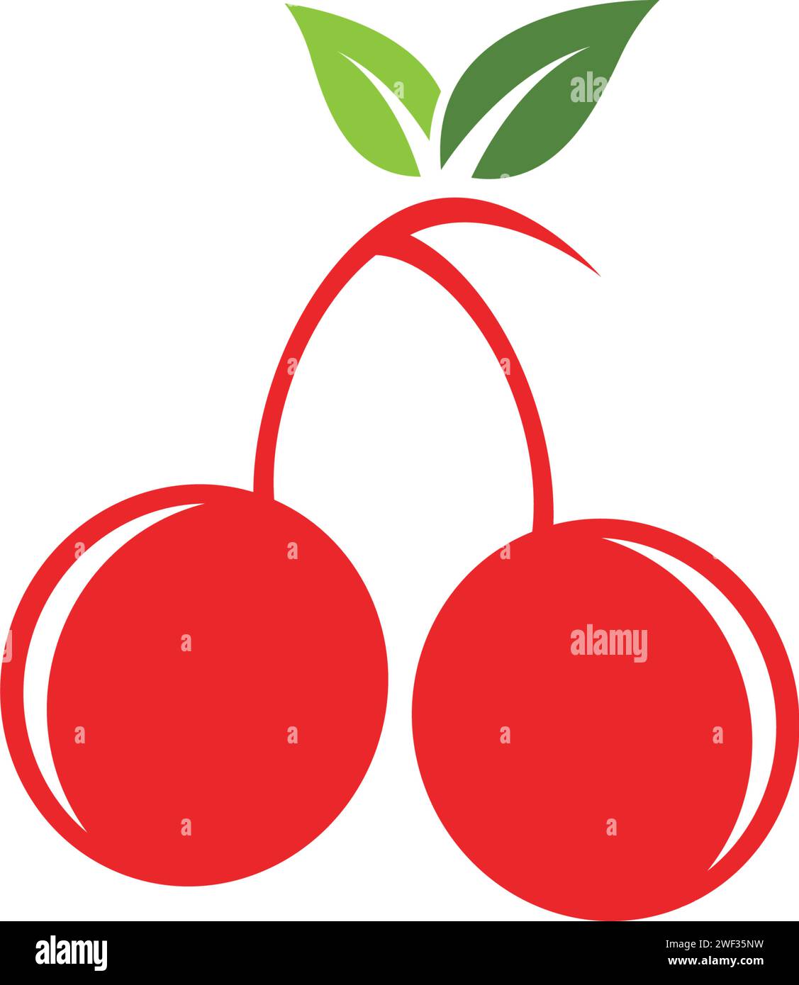 Cherry logo vector vectors Cut Out Stock Images & Pictures - Alamy