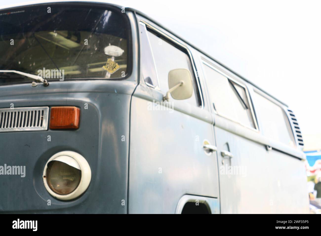 Volkswagen kombi or bus parked in annual VW Indonesia Jambore gathering ...