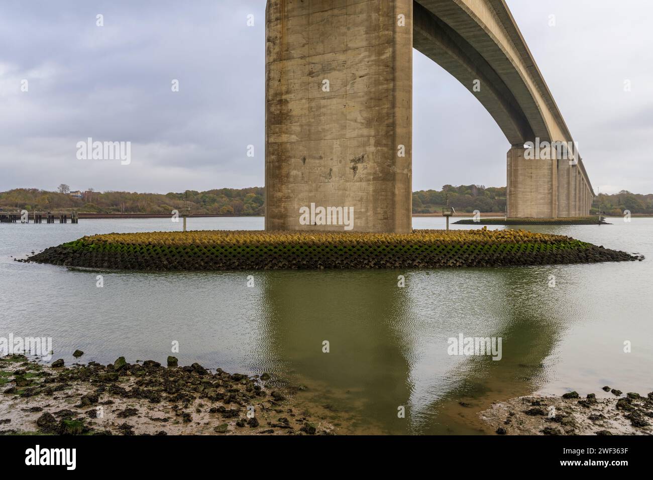Orwell Bridge near Ipswich, Suffolk, England, UK Stock Photo - Alamy