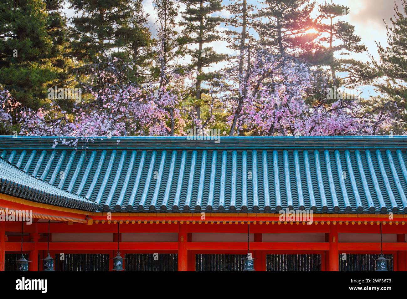 Kyoto, Japan - April 2 2023: Heian Shrine built on the occasion of ...