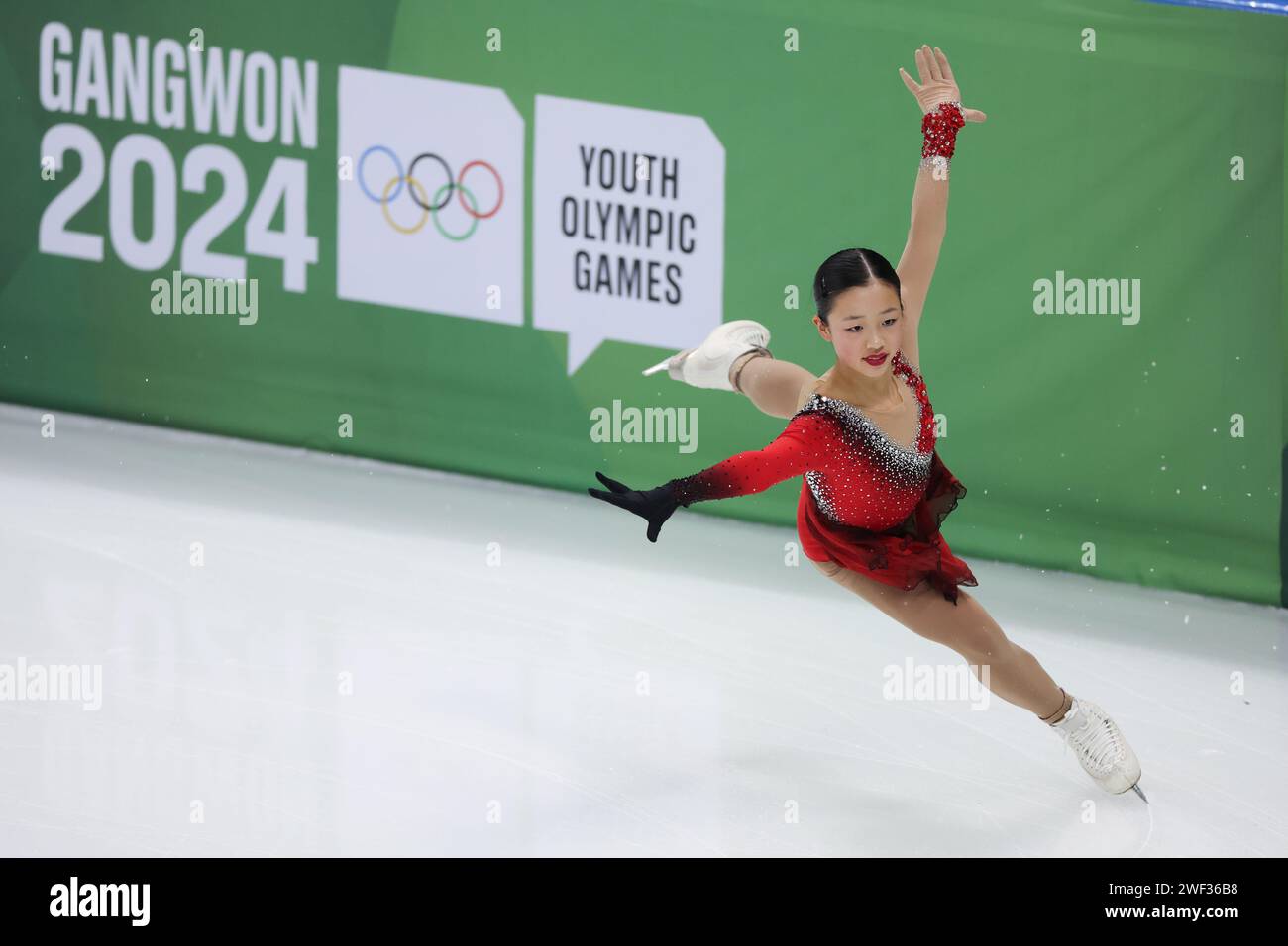 Gangneung, South Korea. 28th Jan, 2024. Sherry Zhang of the United ...