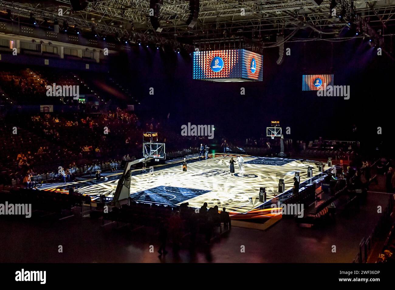 Birmingham, UK. 28th Jan, 2024. The Utilita Arena, ready for the BBL ...