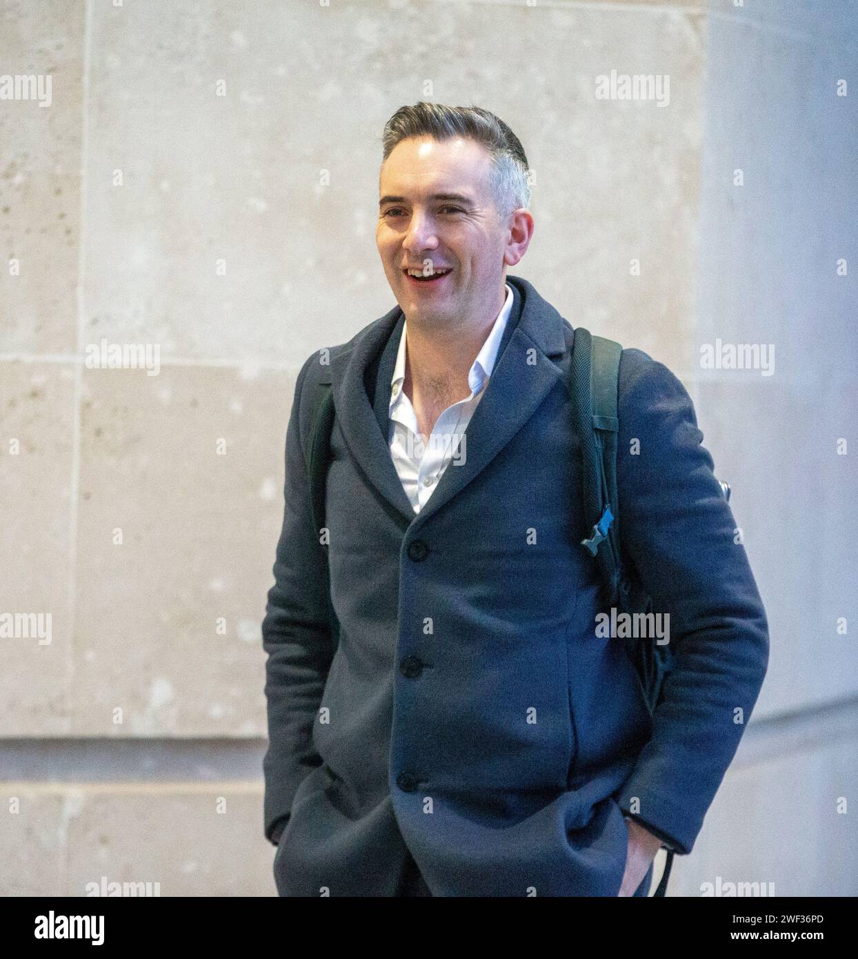 London, England, UK. 28th Jan, 2024. LUKE TRYL is seen outside BBC as ...
