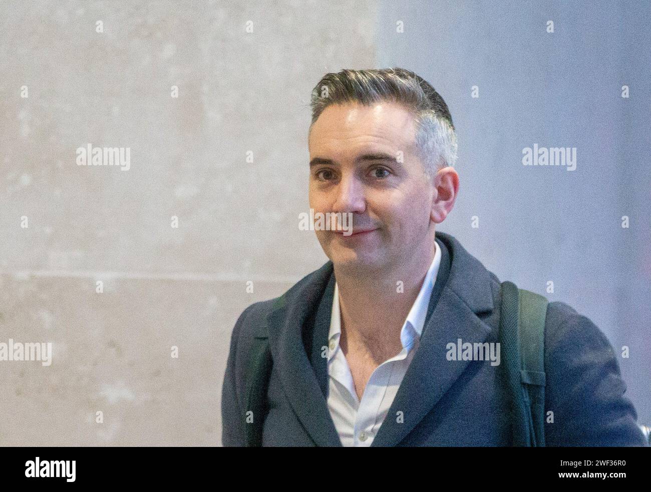 London, England, UK. 28th Jan, 2024. LUKE TRYL is seen outside BBC as ...
