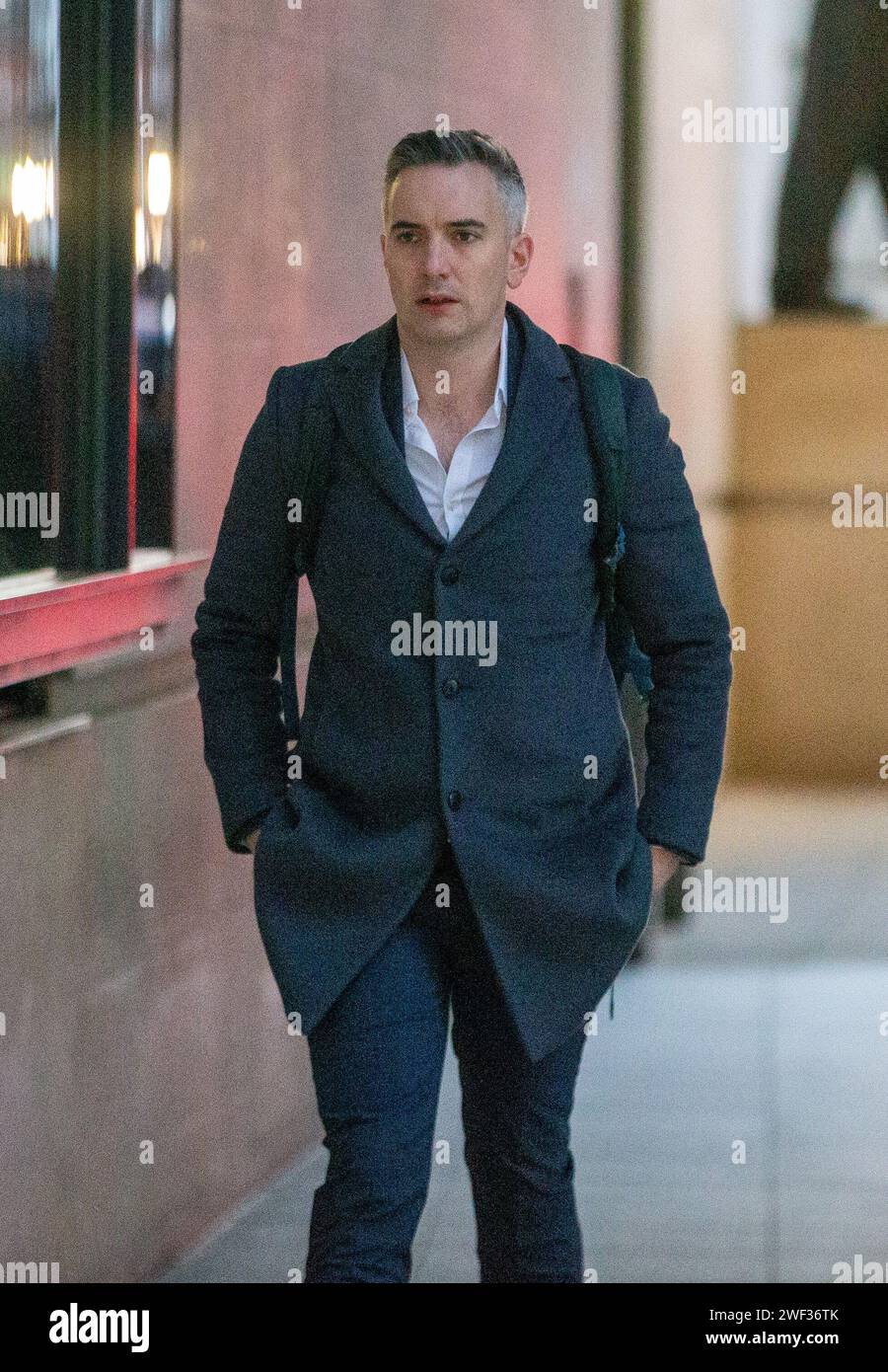 London, England, UK. 28th Jan, 2024. LUKE TRYL is seen outside BBC as ...