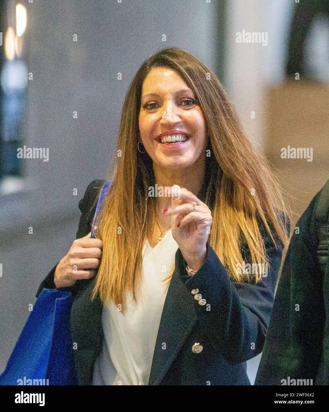 London, England, UK. 28th Jan, 2024. ROSENA ALLIN-KHAN is seen outside ...