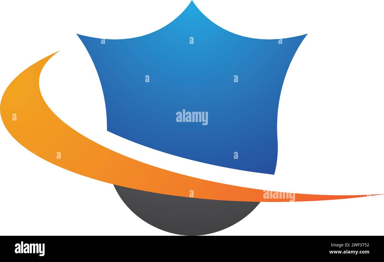 Shield symbol logo template vector illustration design Stock Vector ...