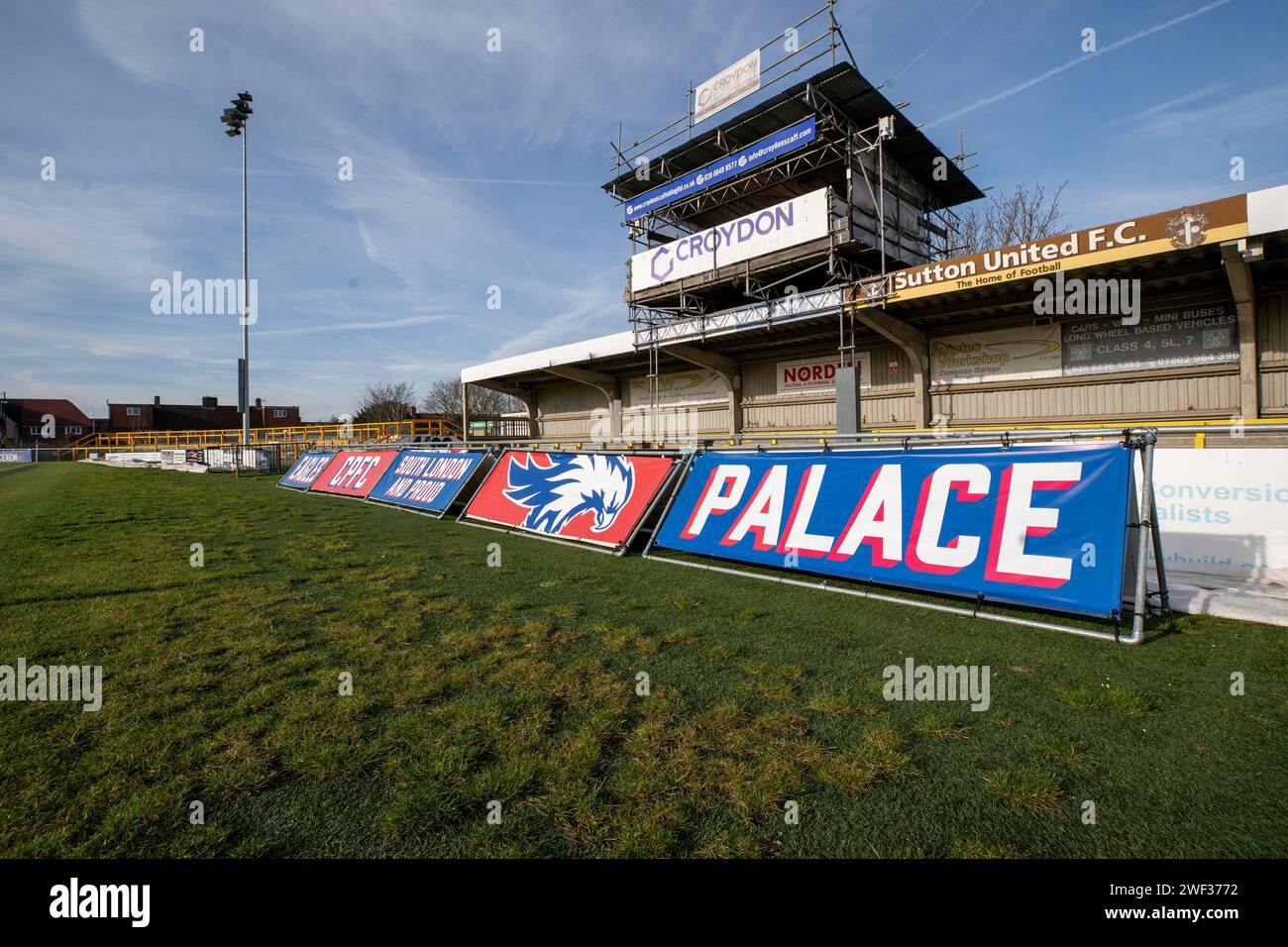 Sutton, UK. 28th Jan, 2024. The VBS Community Stadium, Sutton, England ...