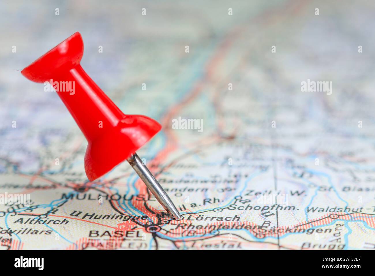 Lorrach map hi-res stock photography and images - Alamy