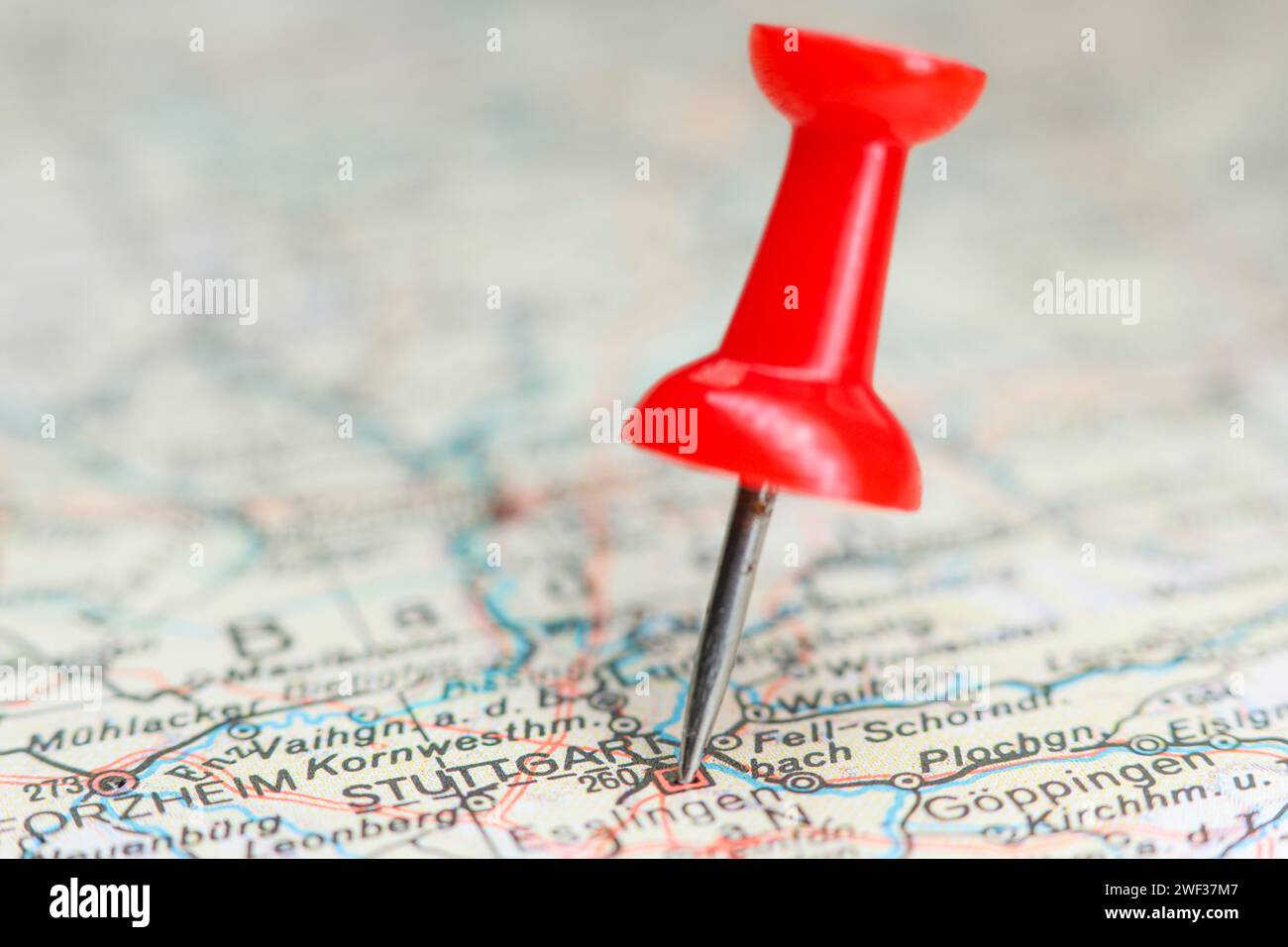Symbol map city stuttgart hi-res stock photography and images - Alamy