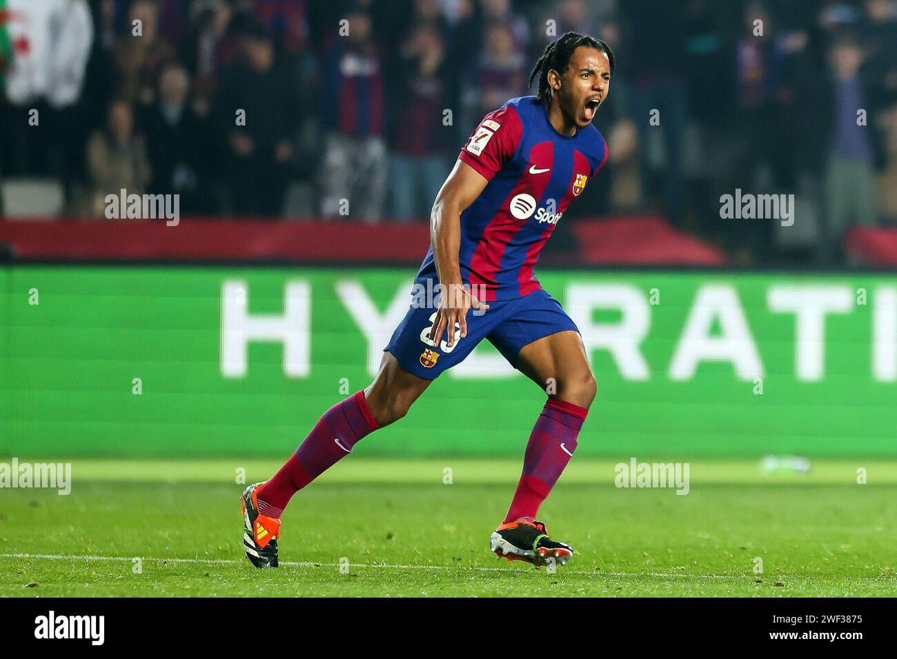 Barcelona, Spain. 27th Jan, 2024. Jules Kounde (23) of FC Barcelona ...