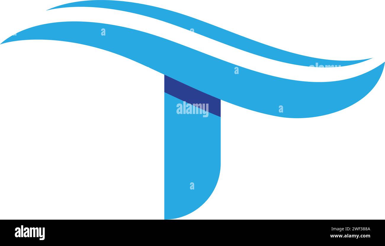 Letter water wave logo template vector hi-res stock photography and ...