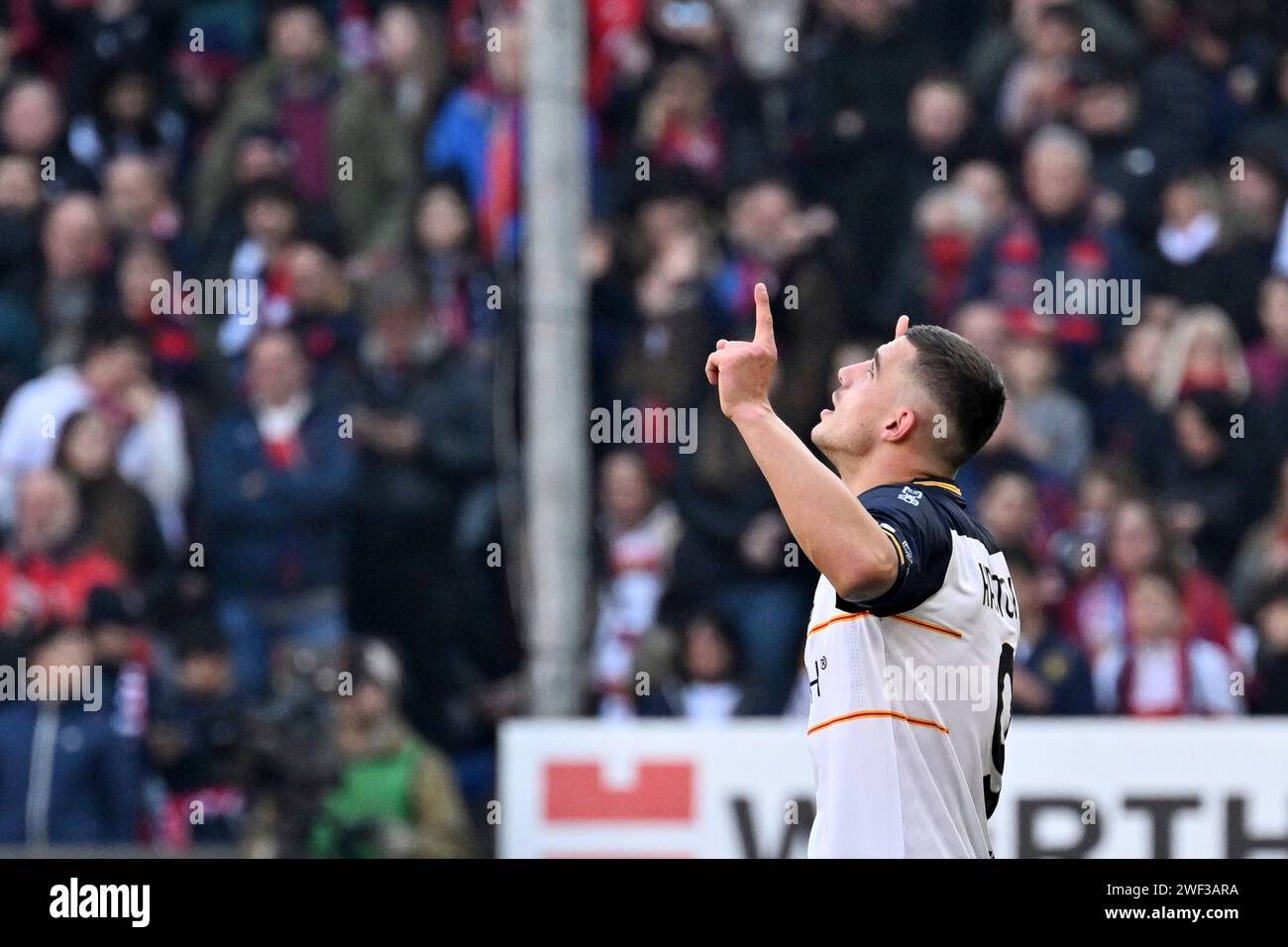 Lecce's Nikola Krstovic during the Italian Serie A soccer match between ...