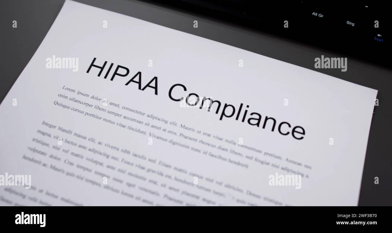 HIPAA Patient Privacy Compliance. Medical Information Security Stock ...