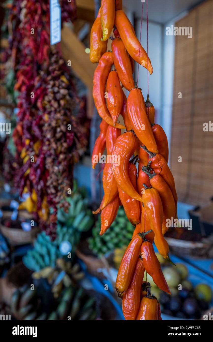 Chilli display chili pepper hi-res stock photography and images - Alamy