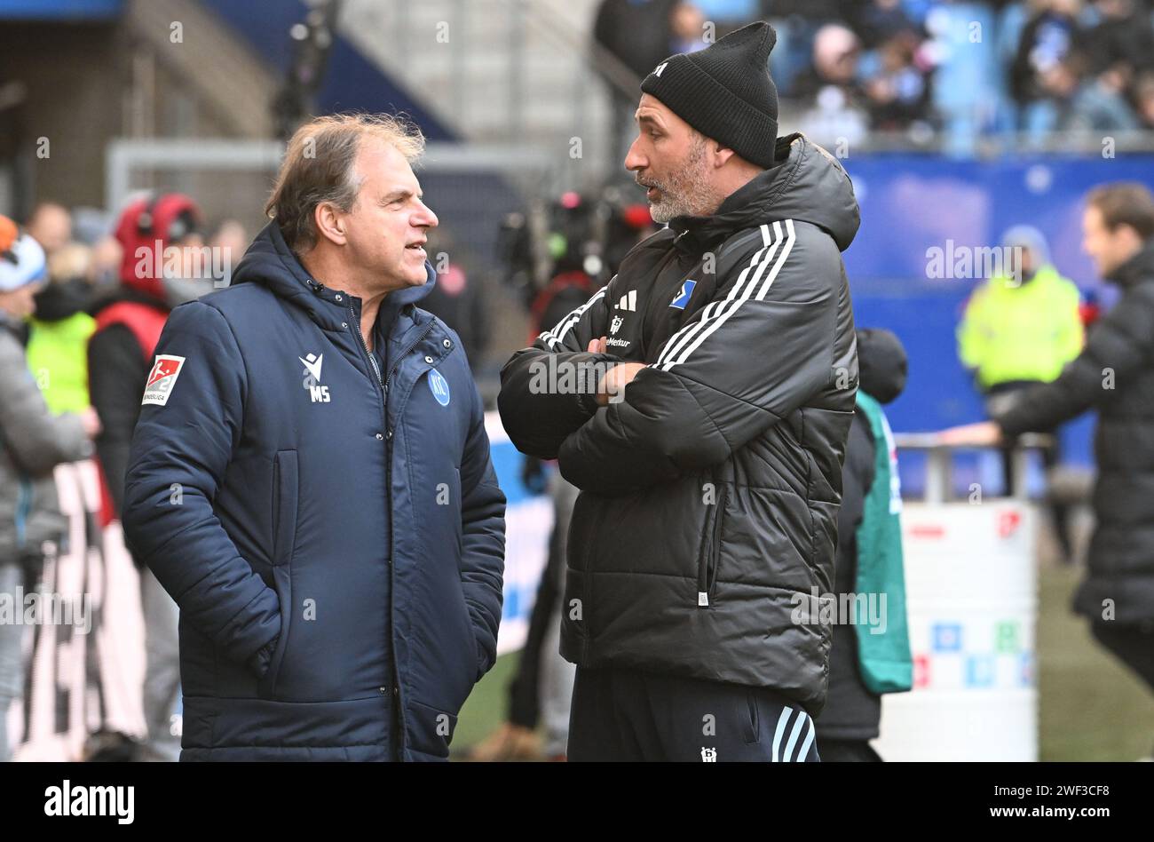 28 January 2024, Hamburg: Soccer: Bundesliga 2, Hamburger SV ...