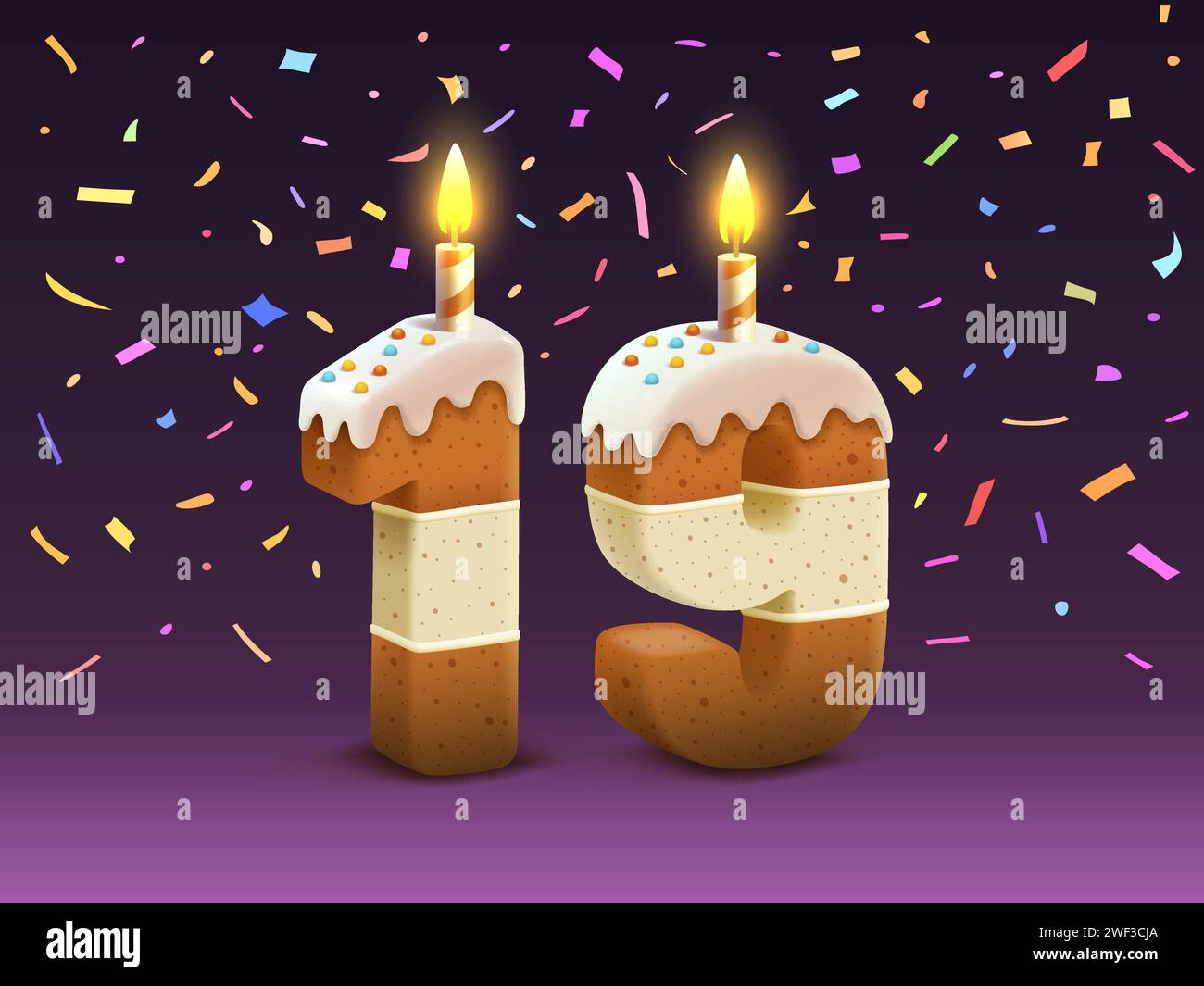Happy Birthday, person birthday anniversary, Candle with cake in the ...