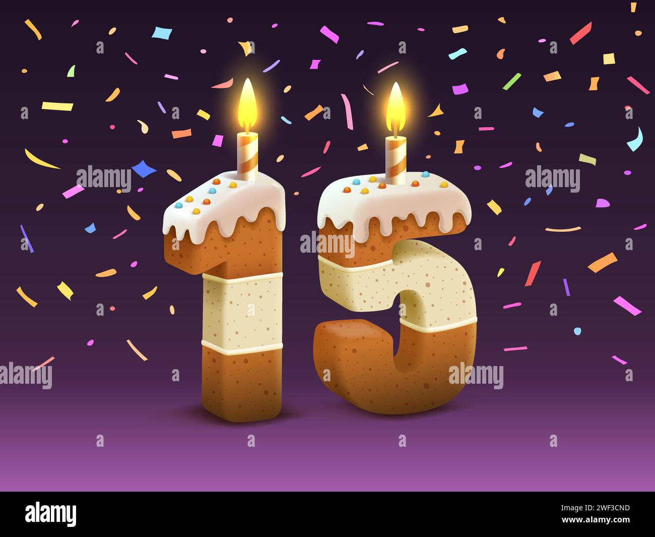 Happy Birthday, person birthday anniversary, Candle with cake in the ...