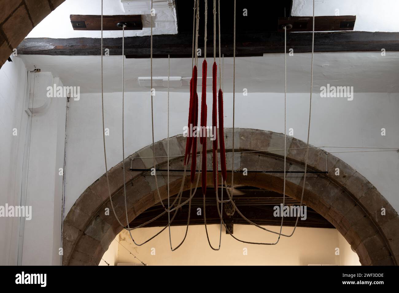 Church bell ropes ringing hi-res stock photography and images - Alamy