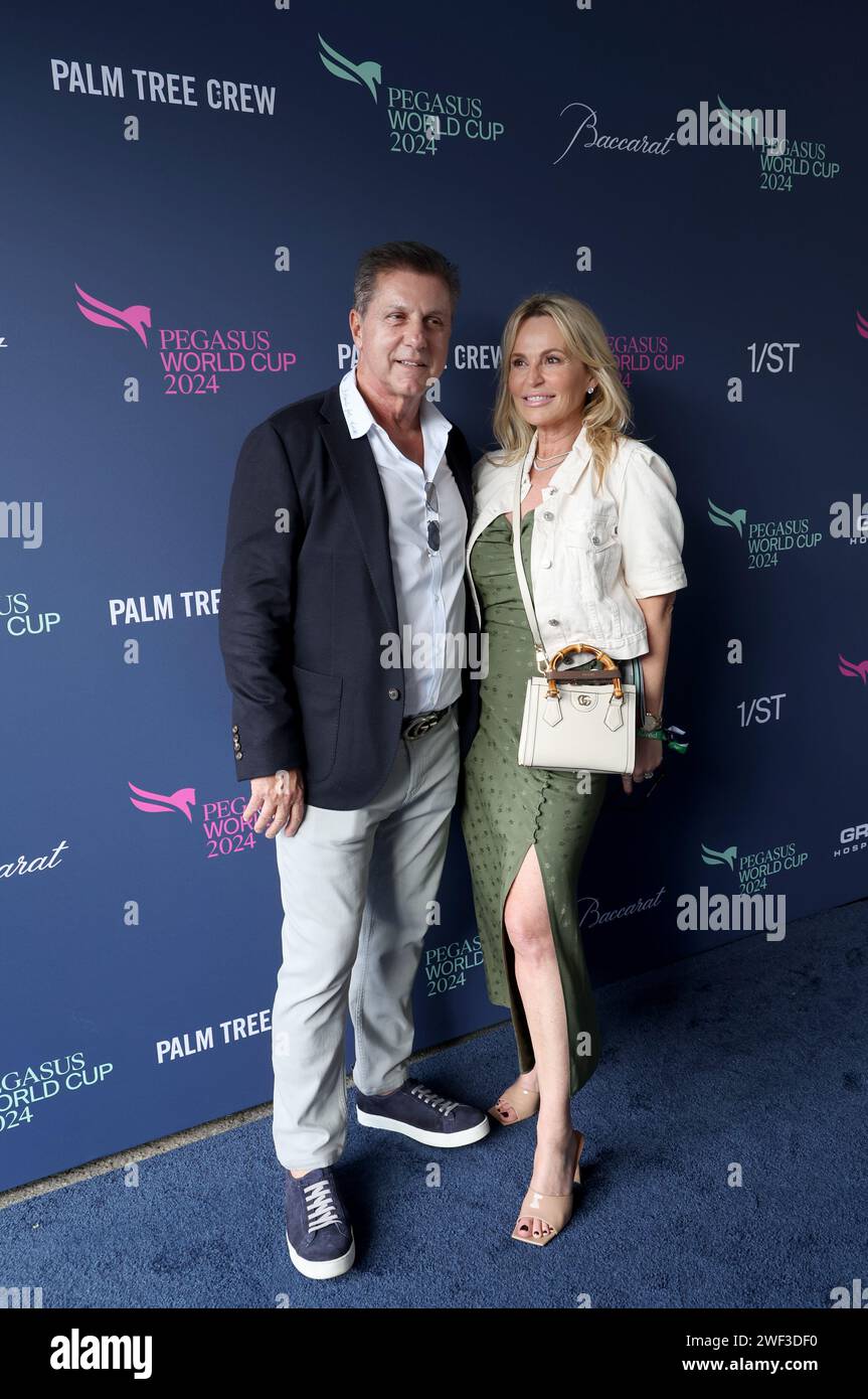 Hallandale, Florida, USA. 27th Jan, 2024. Guest at the 2024 Pegasus ...