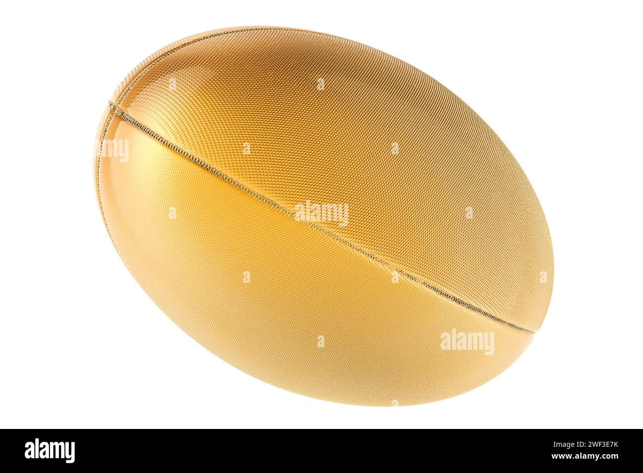 Golden rugby ball, 3D rendering isolated on white background Stock ...