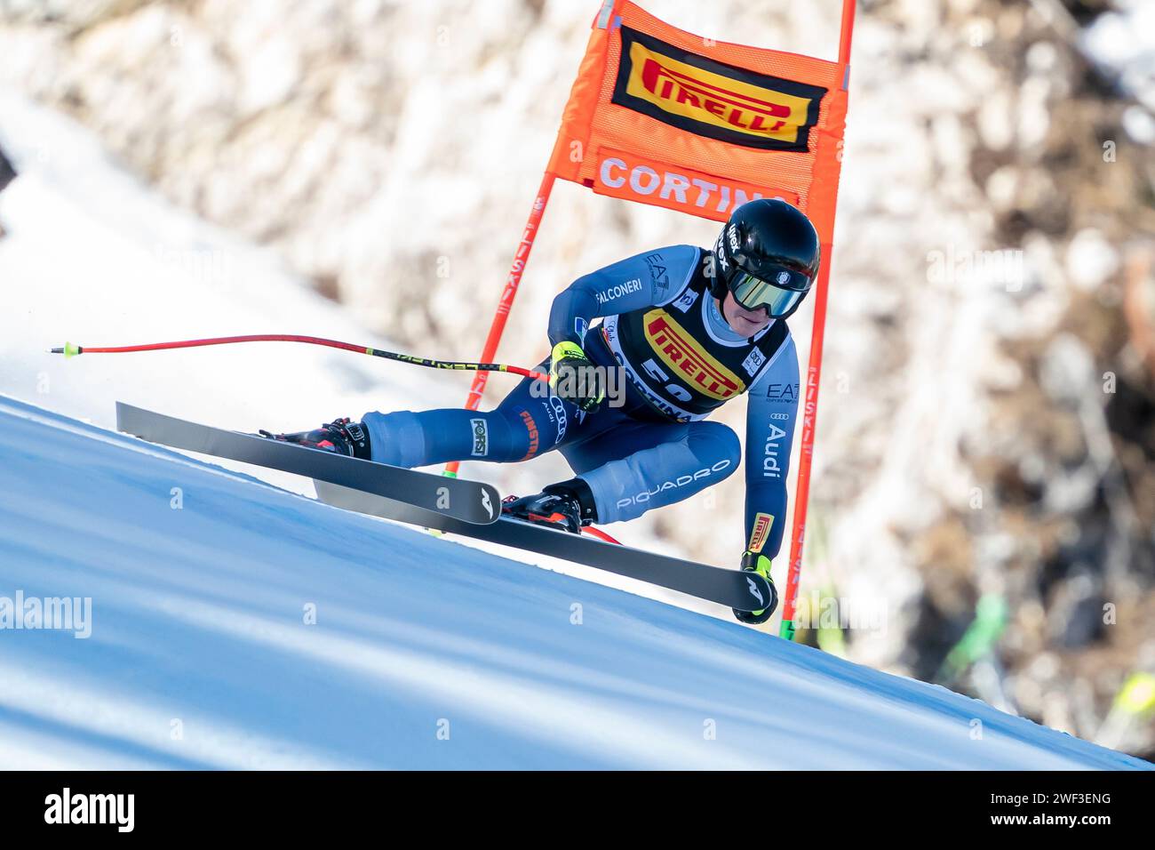 Cortina d’Ampezzo, Italy 28 January 2024. BERNARDI Vicky (Ita ...