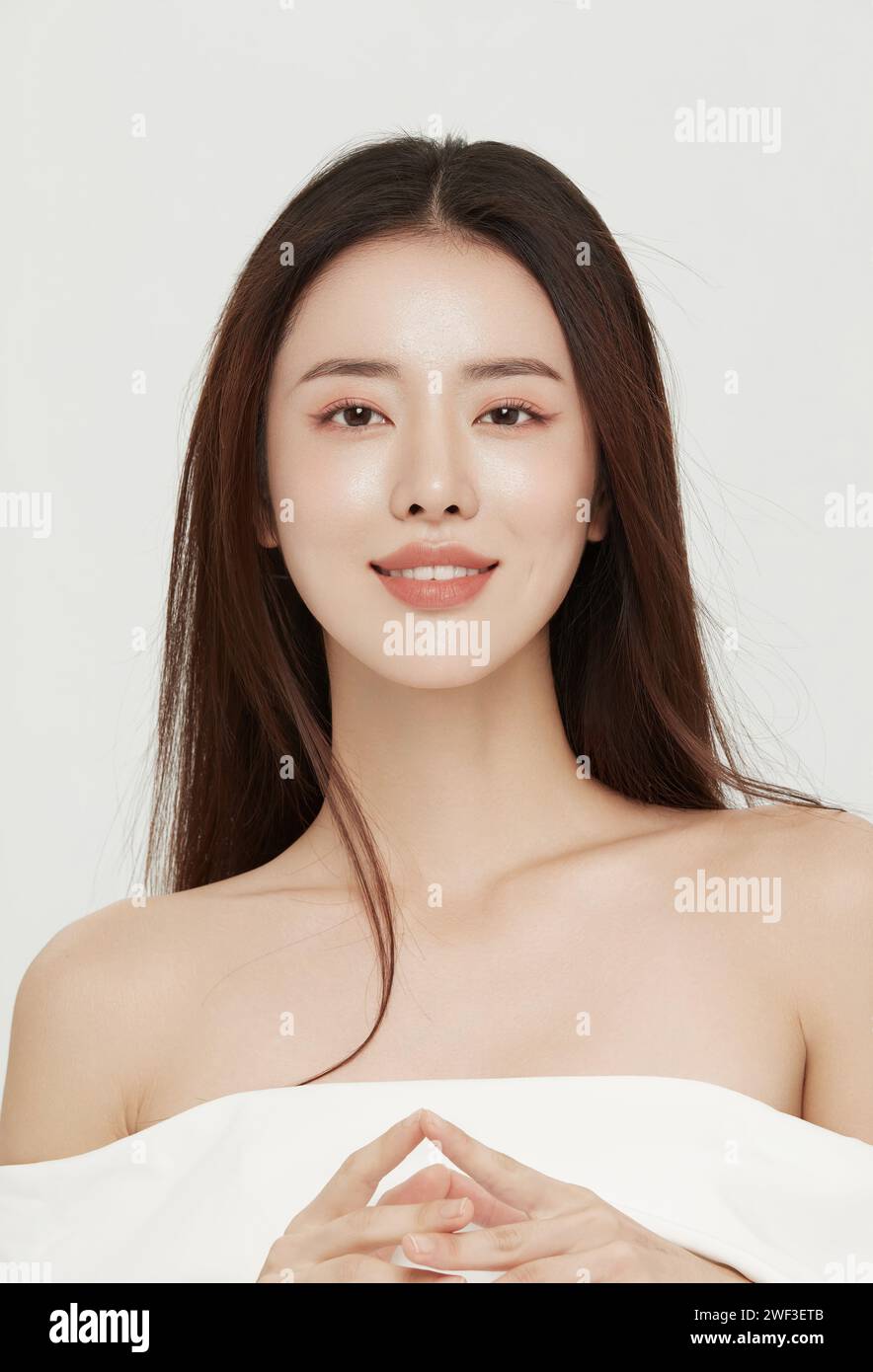 Beautiful Asian women's faces, faces for makeup, face cosmetics advertising, hi res Stock Photo ...