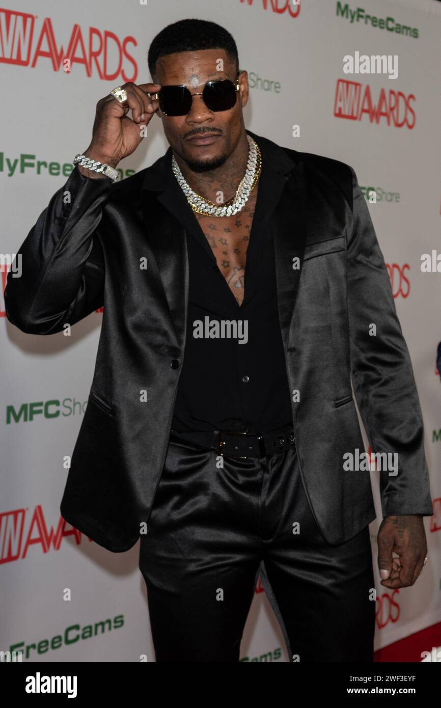 Las Vegas, NV, USA. 27th Jan, 2024. Jason Love arriving at the 2024 AVN ...