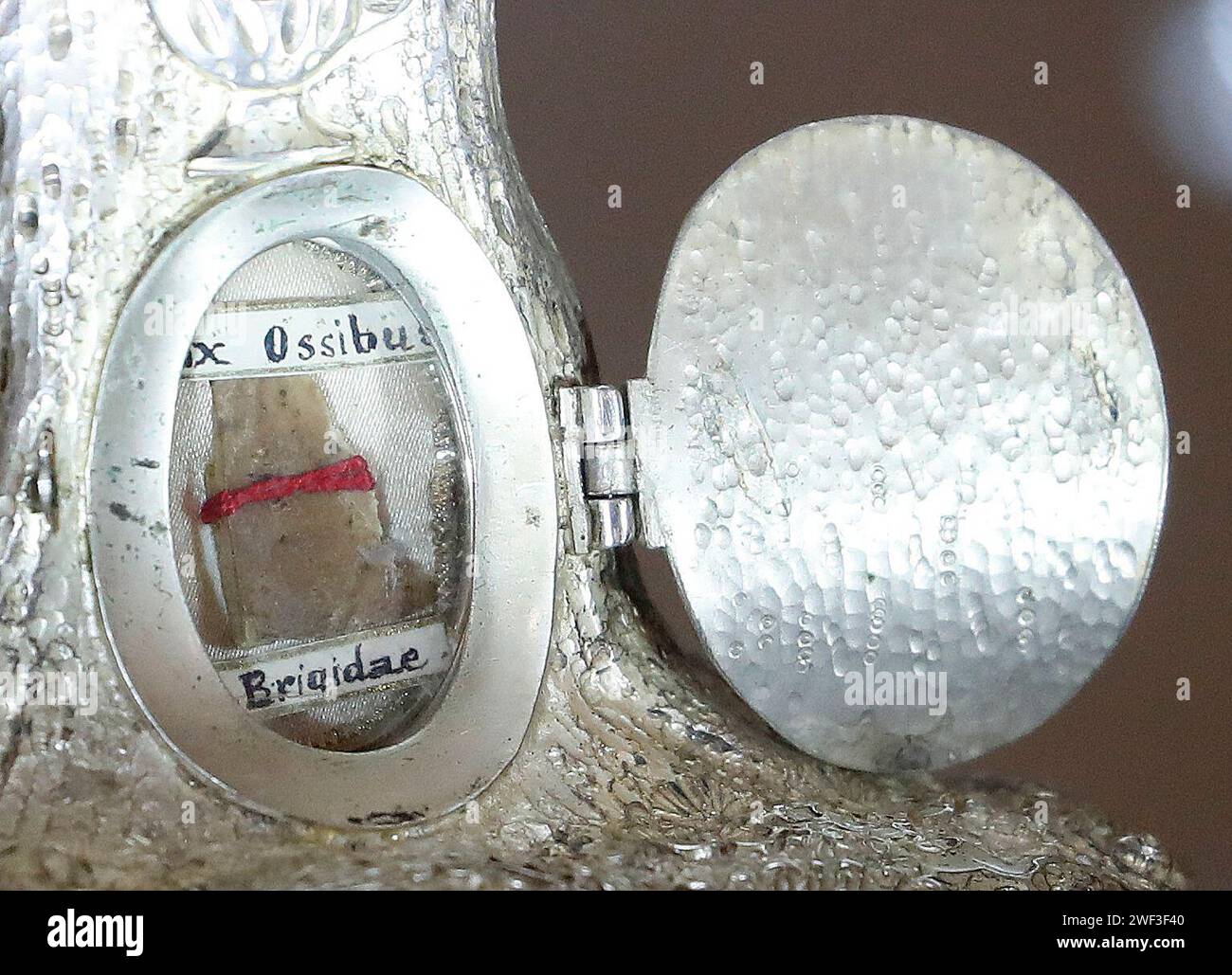 The revered relics of St.Brigid after they arrived home to Kildare ...