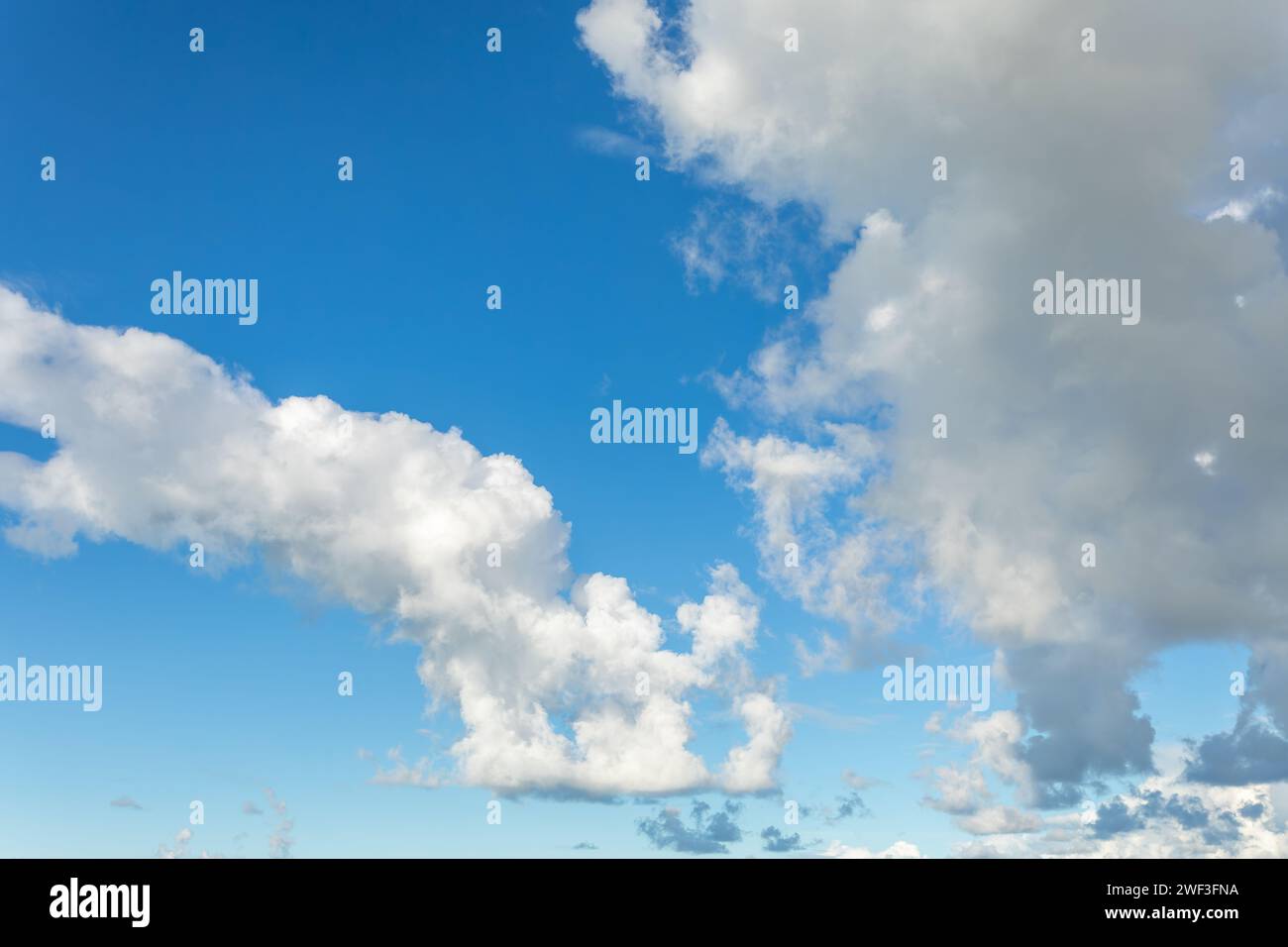 Summer Clear blue sky and white clouds Stock Photo - Alamy