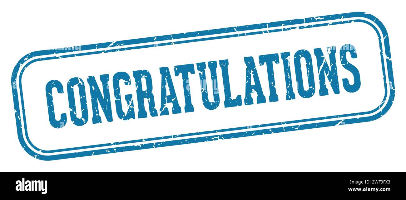 congratulations stamp. congratulations rectangular stamp isolated on ...