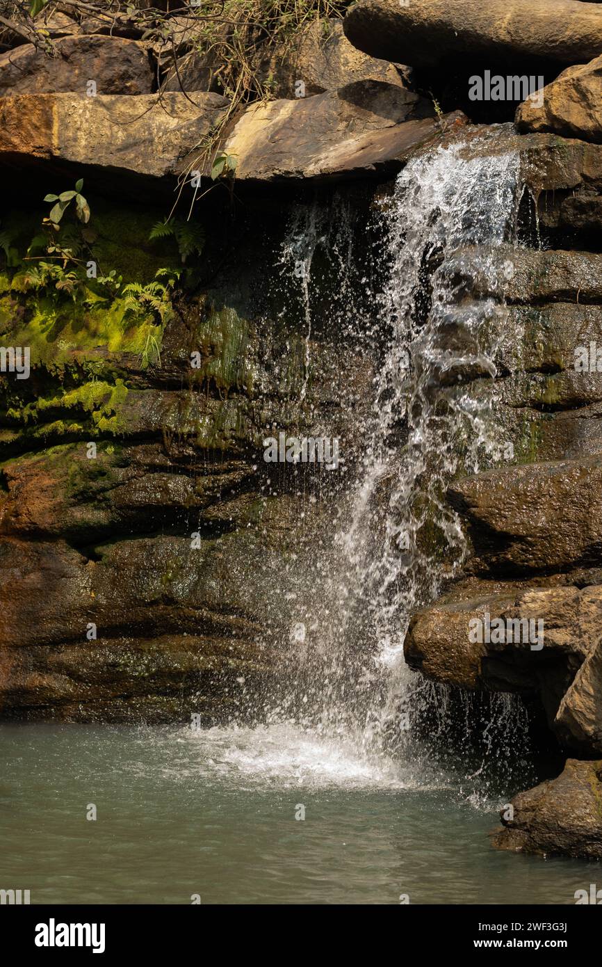 waterfall always says smile, please Stock Photo - Alamy