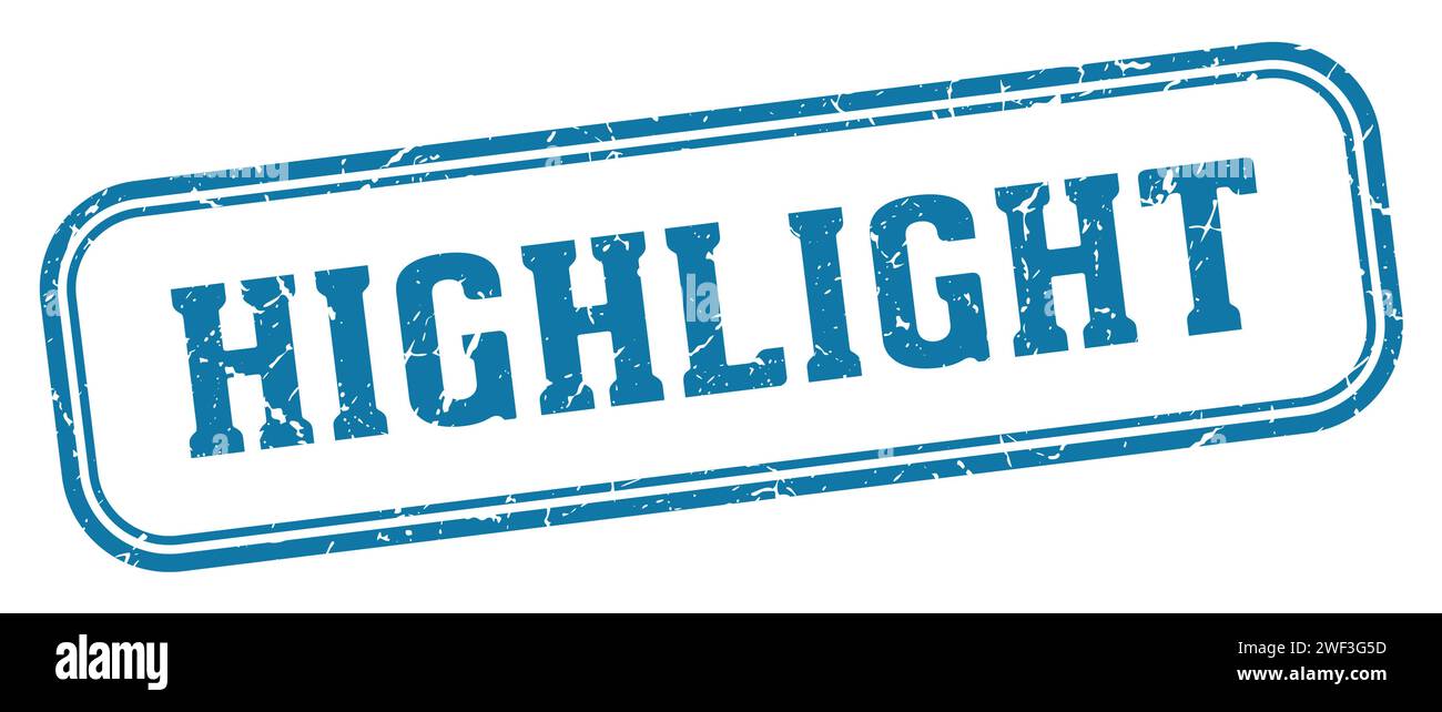 highlight stamp. highlight rectangular stamp isolated on white background Stock Vector Image ...