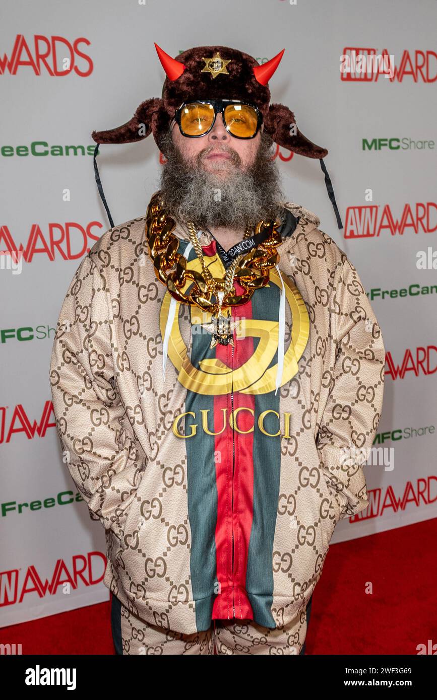 Las Vegas, NV, USA. 27th Jan, 2024. AVN Hall of Fame director Ivan ...