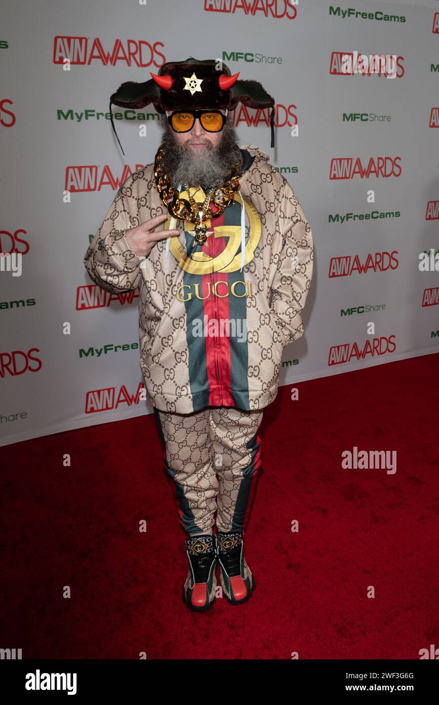 Las Vegas, NV, USA. 27th Jan, 2024. AVN Hall of Fame director Ivan ...