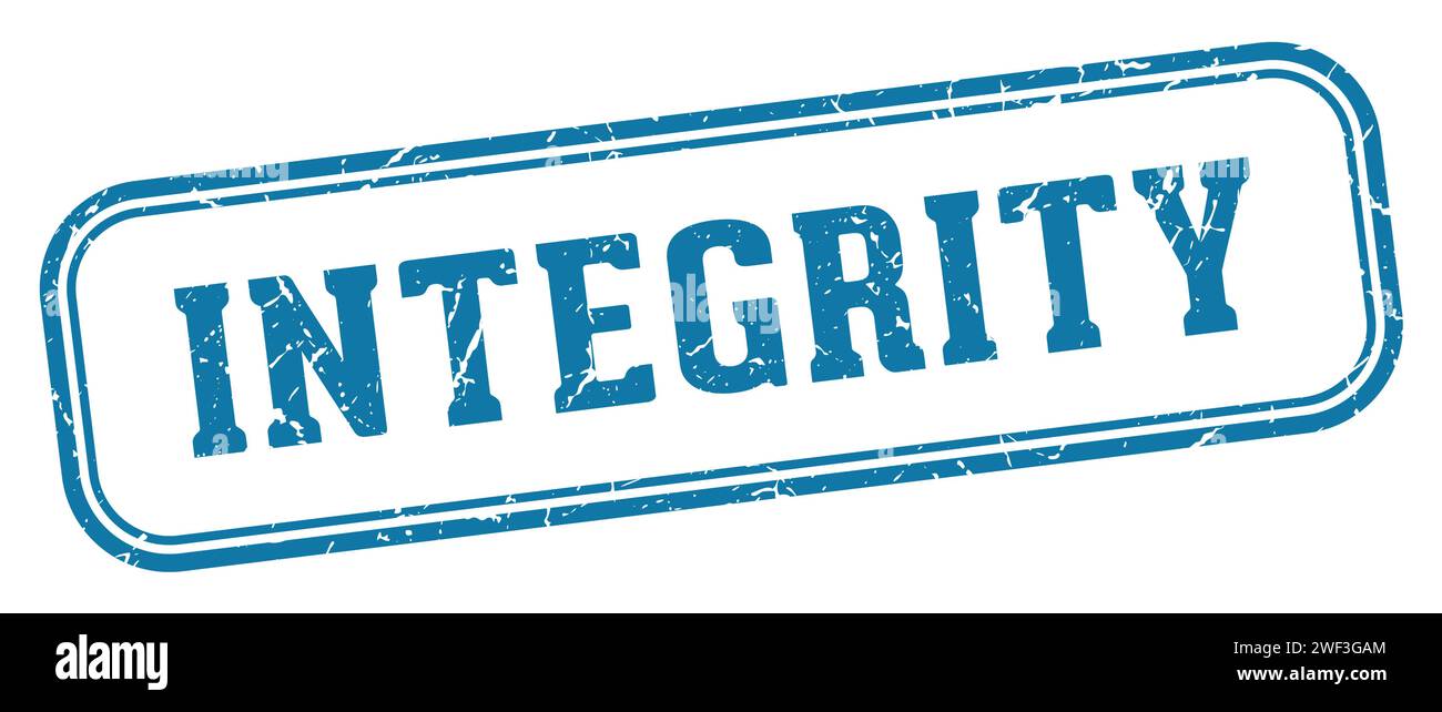 integrity stamp. integrity rectangular stamp isolated on white ...
