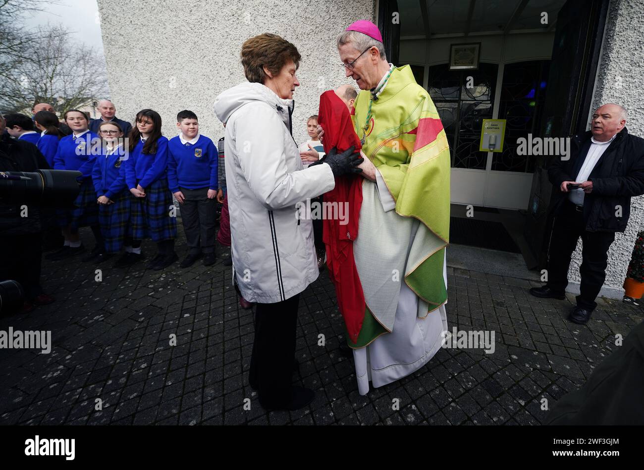 Bishop Denis Nulty, Bishop of Kildare & Leighlin, officially receives ...