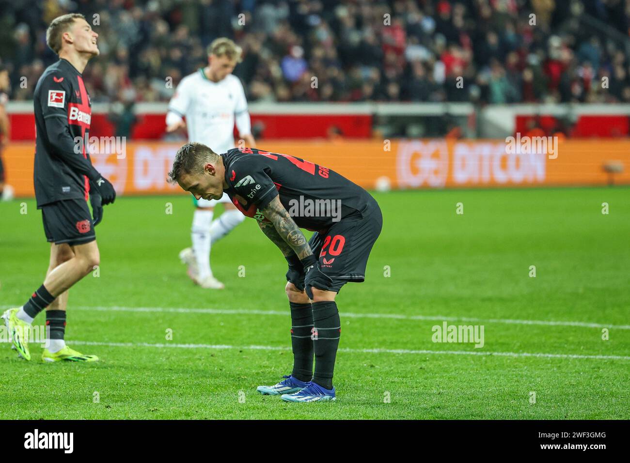Leverkusen, Deutschland. 27th Jan, 2024. 27.01.2024, Fussball, Saison 2023/2024, 1. Bundesliga ...