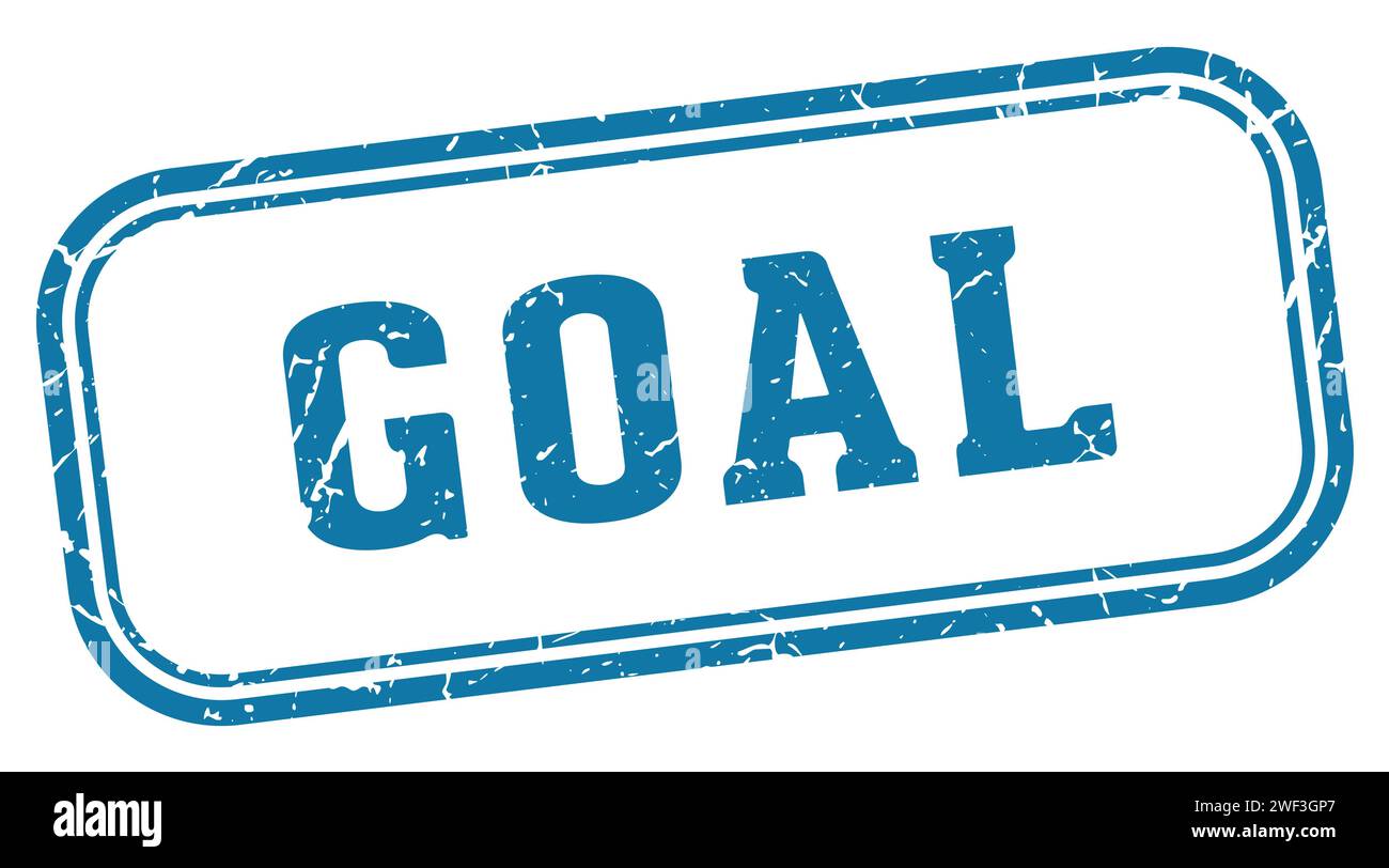 goal stamp. goal rectangular stamp isolated on white background Stock ...