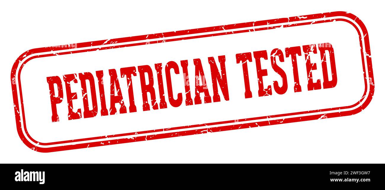 pediatrician tested stamp. pediatrician tested rectangular stamp ...
