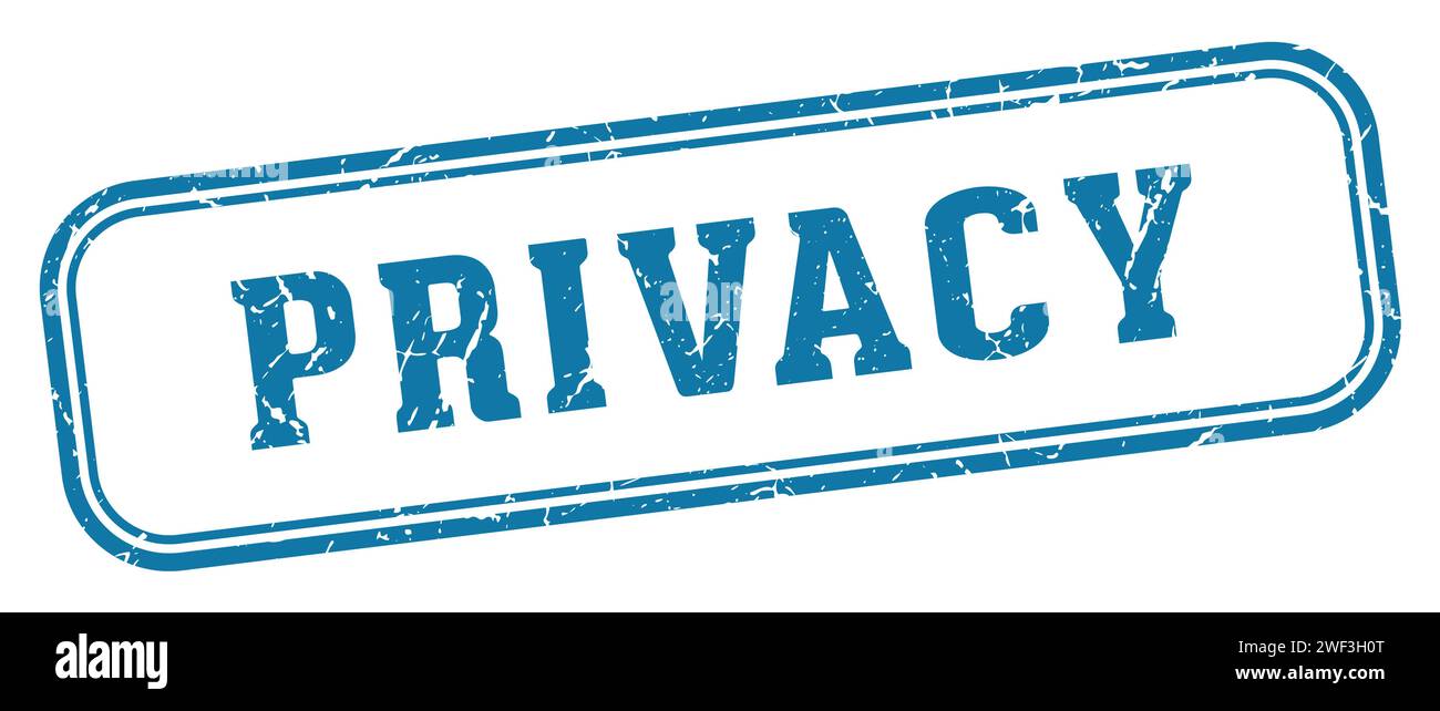 privacy stamp. privacy rectangular stamp isolated on white background ...