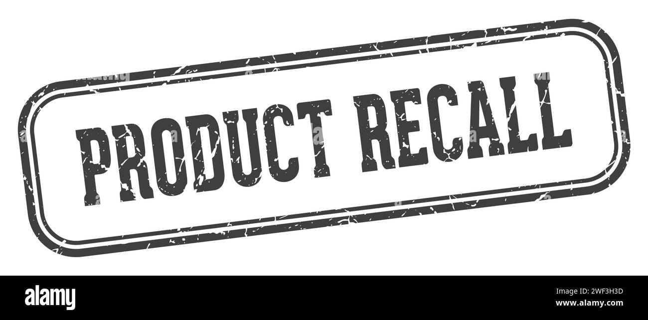 product recall stamp. product recall rectangular stamp isolated on ...