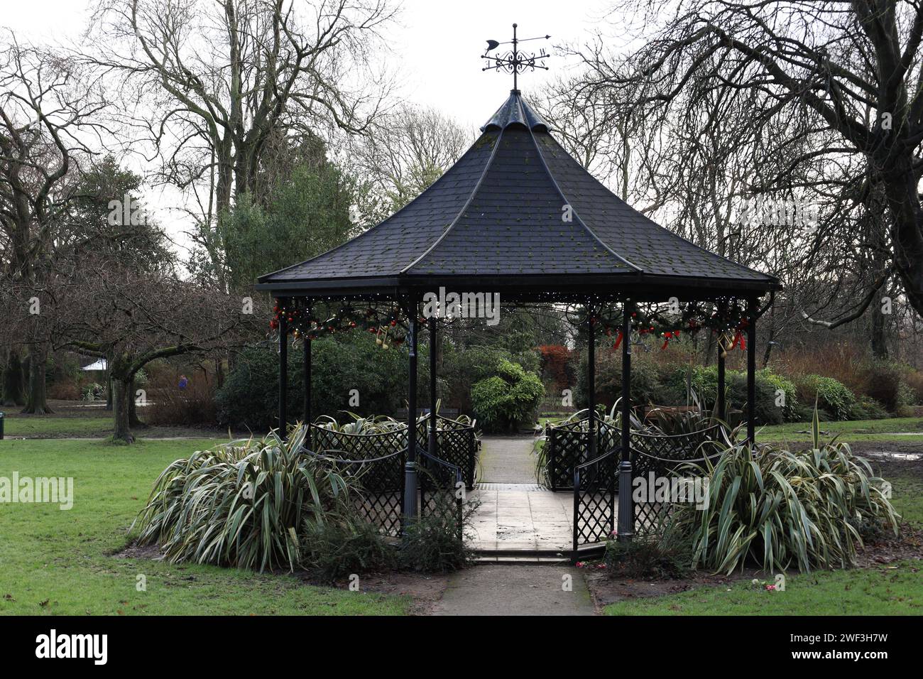 Bandstand in Pudsey Park Stock Photo - Alamy