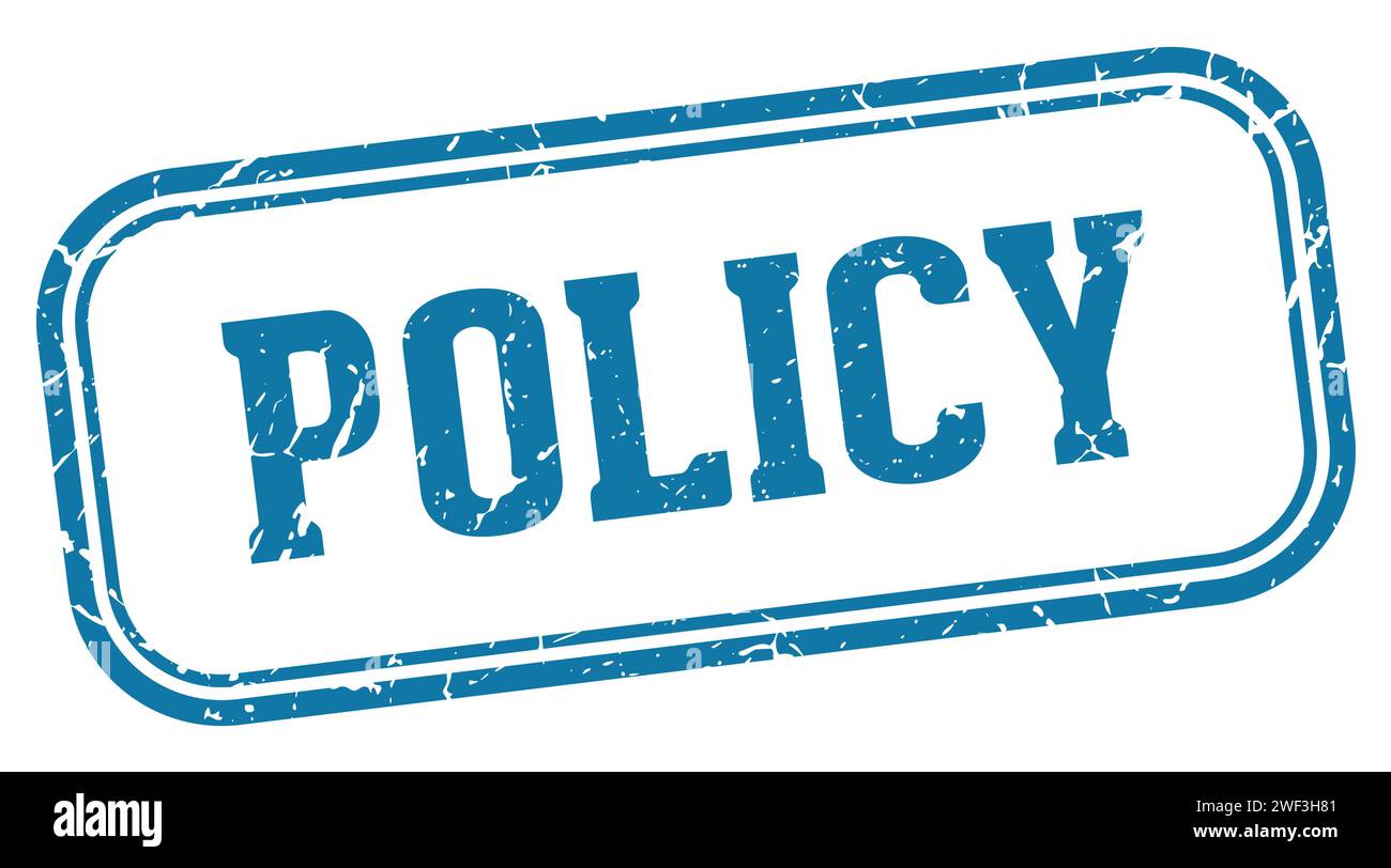 policy stamp. policy rectangular stamp isolated on white background ...