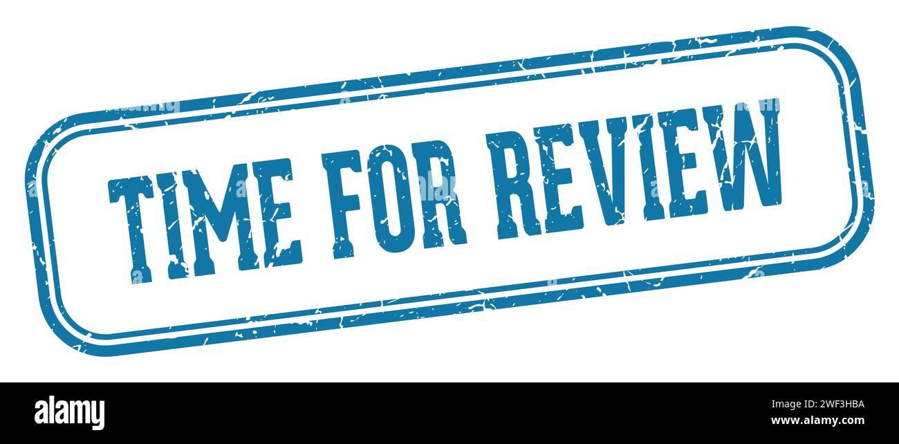 time for review stamp. time for review rectangular stamp isolated on ...
