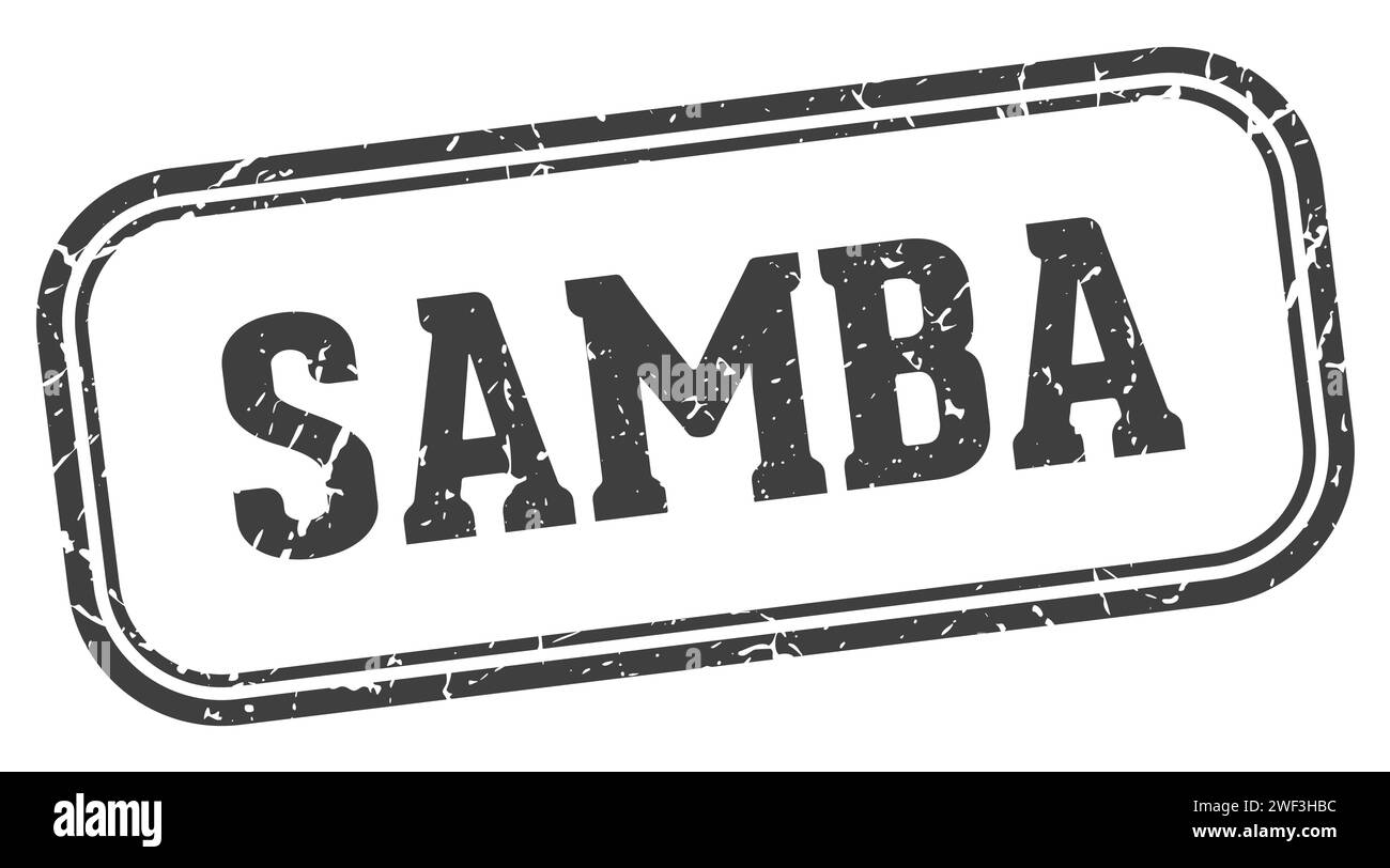 samba stamp. samba rectangular stamp isolated on white background Stock ...