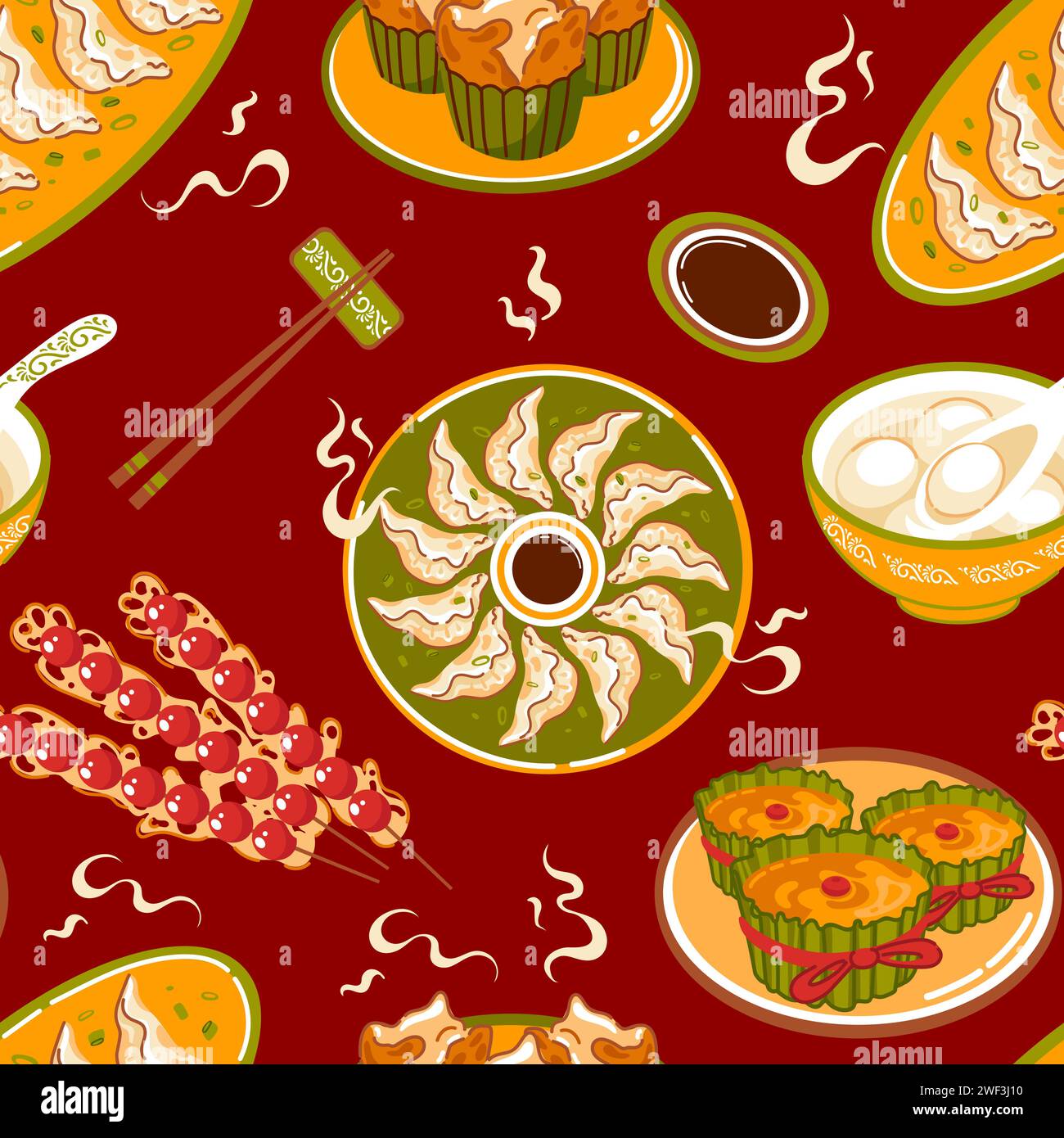 Nian gao rice cake Stock Vector Images - Alamy