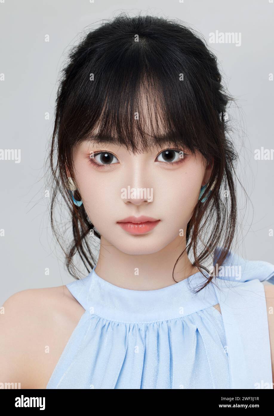 Beautiful Asian women's faces, faces for makeup, face cosmetics advertising, hi res Stock Photo ...