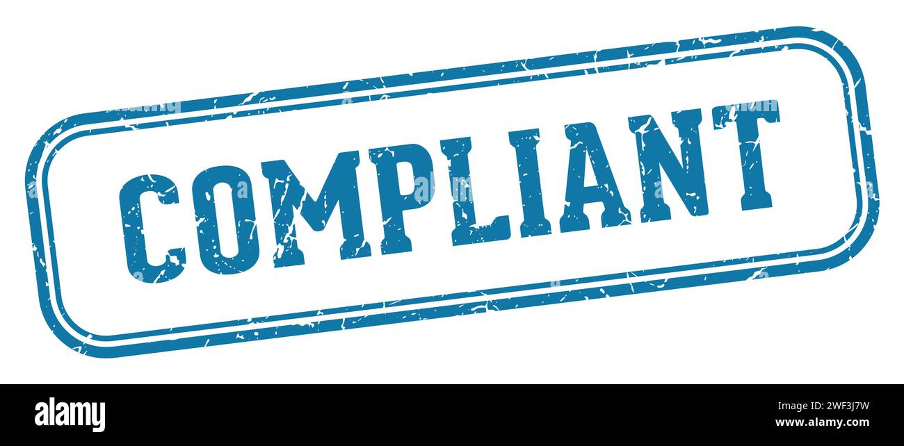 compliant stamp. compliant rectangular stamp isolated on white background Stock Vector Image ...