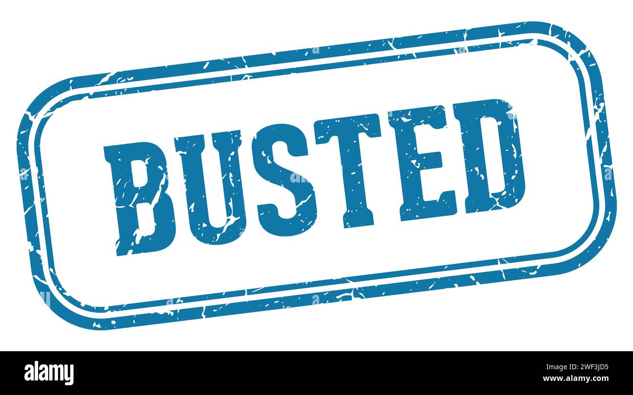 busted stamp. busted rectangular stamp isolated on white background ...